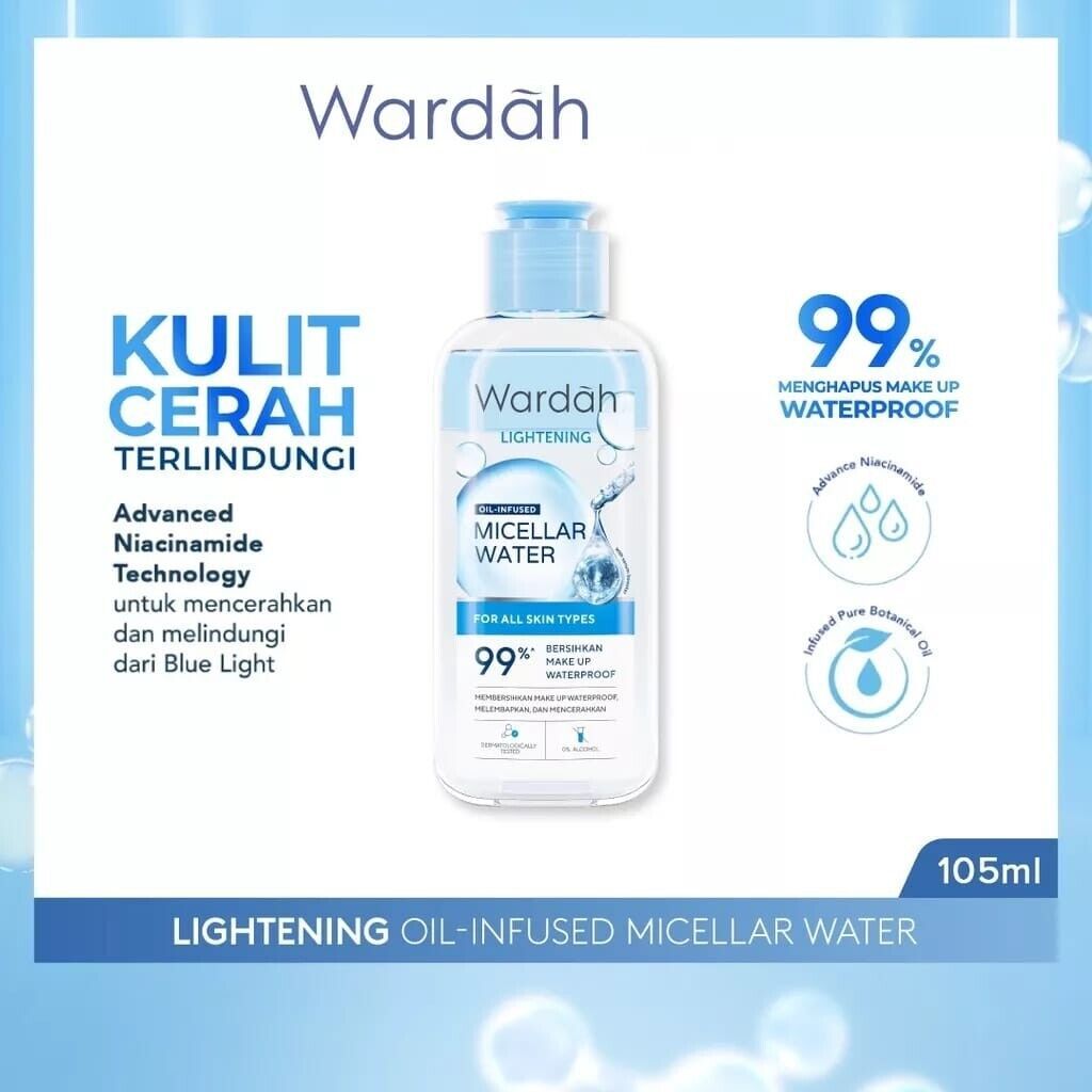 Wardah Lightening Oil-Infused Micellar Water 105ml | Shopee Malaysia