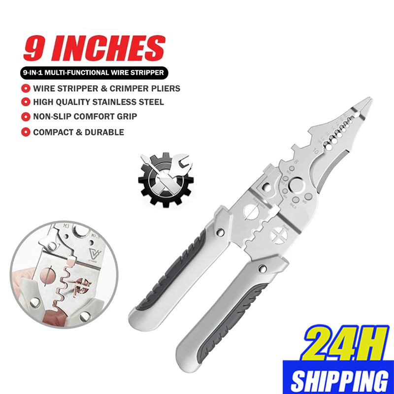 25 in 1 Wire Stripper Pliers Puller Multifunctional Electrician Wire ...