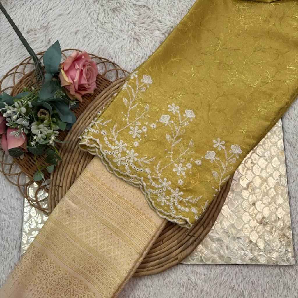 COMBO SEPASANG SULAM BUNGA NUING SONGKET MATERIAL JACQUARD (2M+2M)I ...