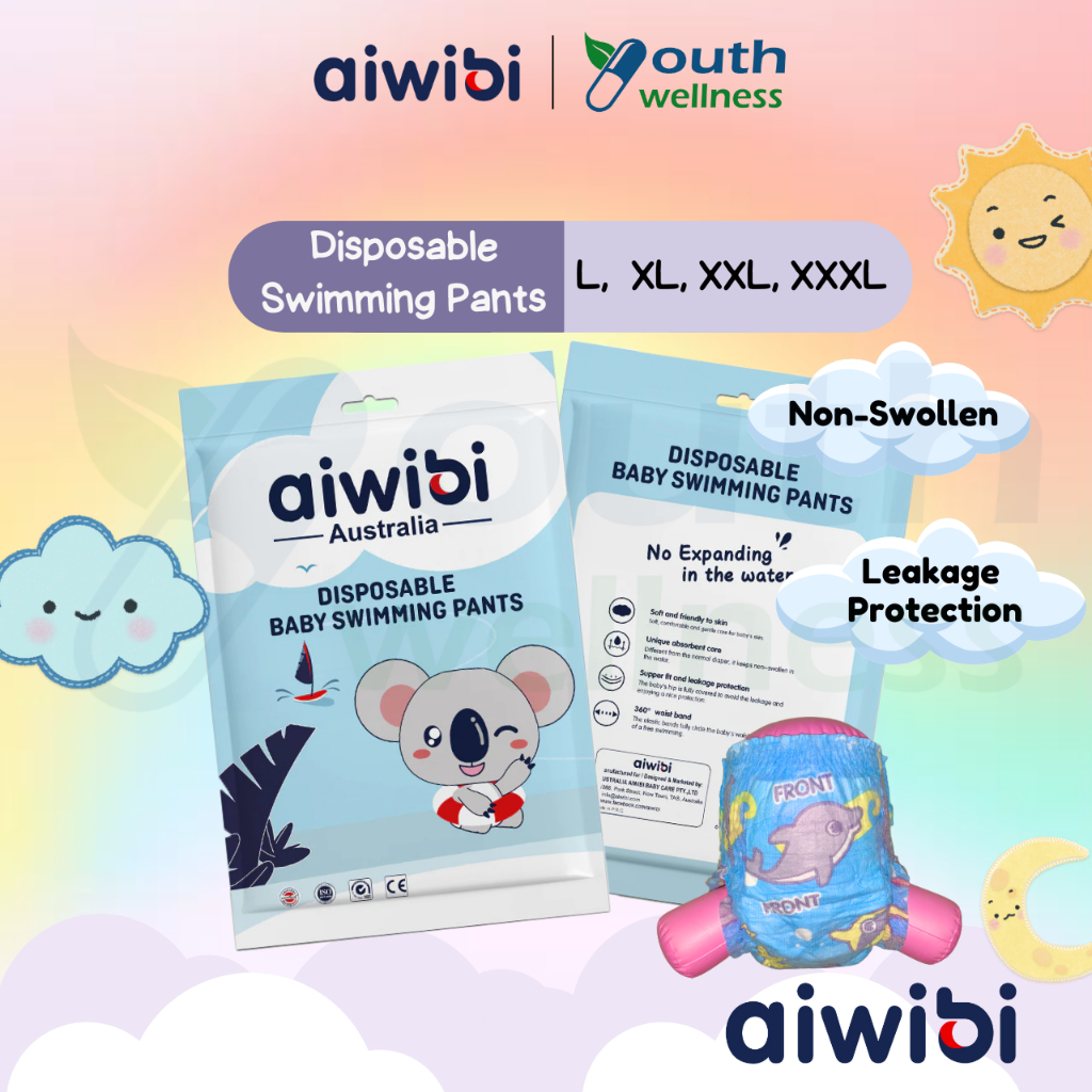 Aiwibi Swimming Diaper Pants Waterproof Leakproof (1pc) | Shopee Malaysia