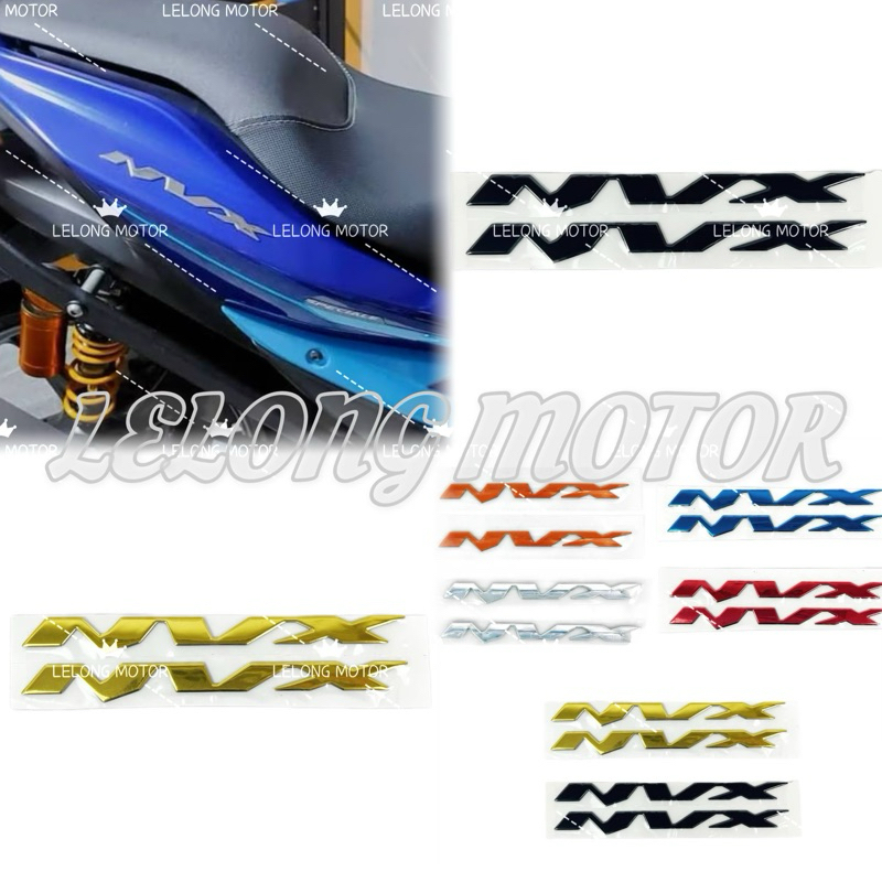 2PC YAMAHA NVX155 V1 V2 V3 STICKER NVX TIMBUL EMBLEM 3D BODY COVER SET ...