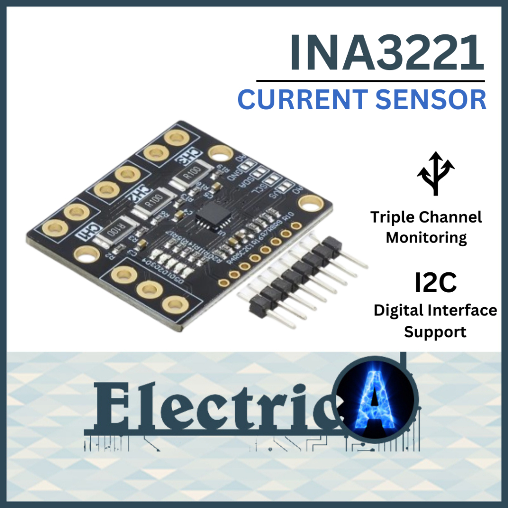 INA3221 Triple Channel Current Voltage Power Monitor Sensor Module I2C Interface for Arduino ...
