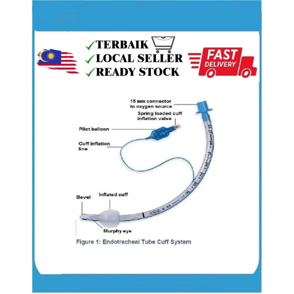 ENDOTRACHEAL TUBE CUFFED REGULAR HVLP FOR INTUBATION | Shopee Malaysia