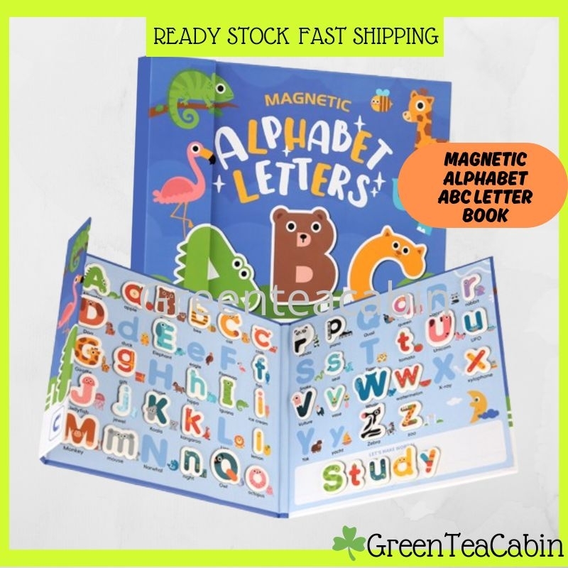 ABC MAGNETIC BOOK EARLY LEARNING ENGLISH VOCABULARY ALPHABET LETTER ...