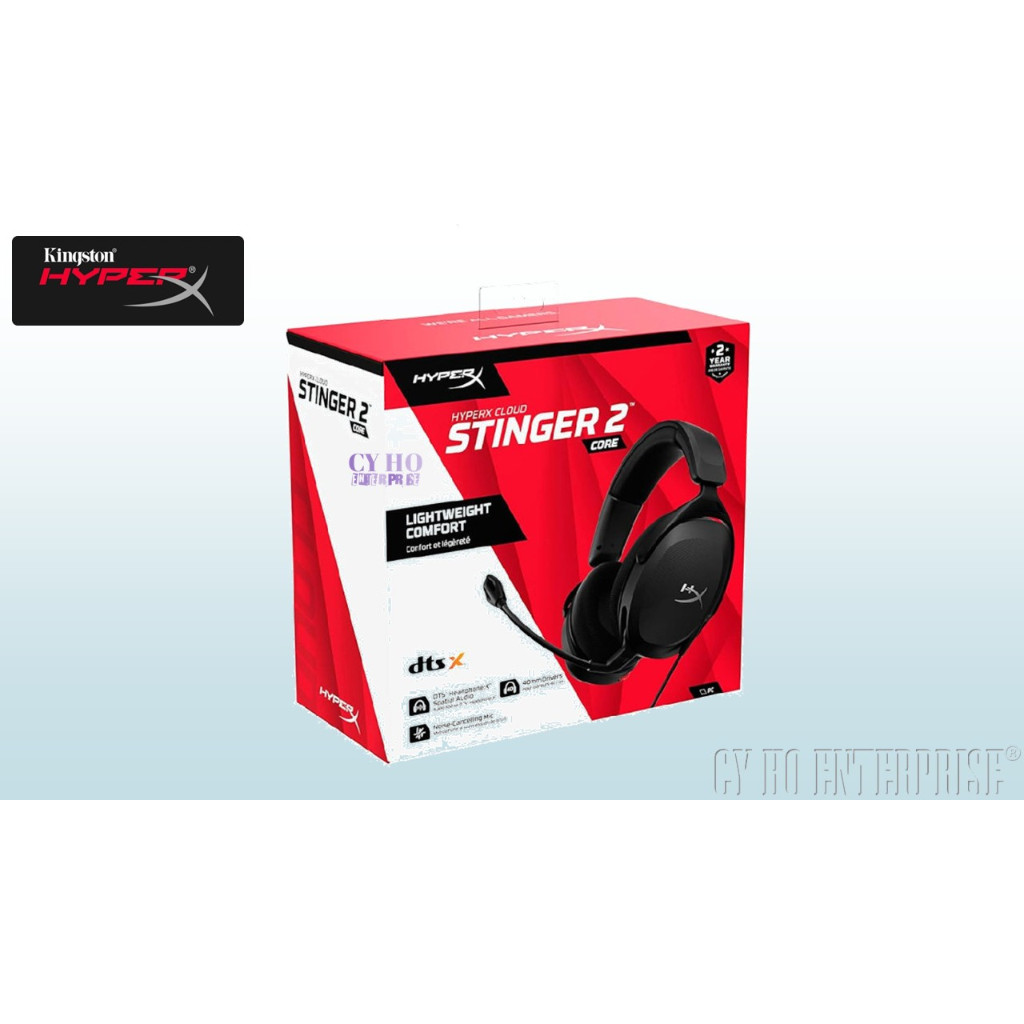 KINGSTON HYPER X - HYPERX CLOUD STINGER 2 CORE GAMING HEADSET with dtsX Spatial Audio/ Noise ...