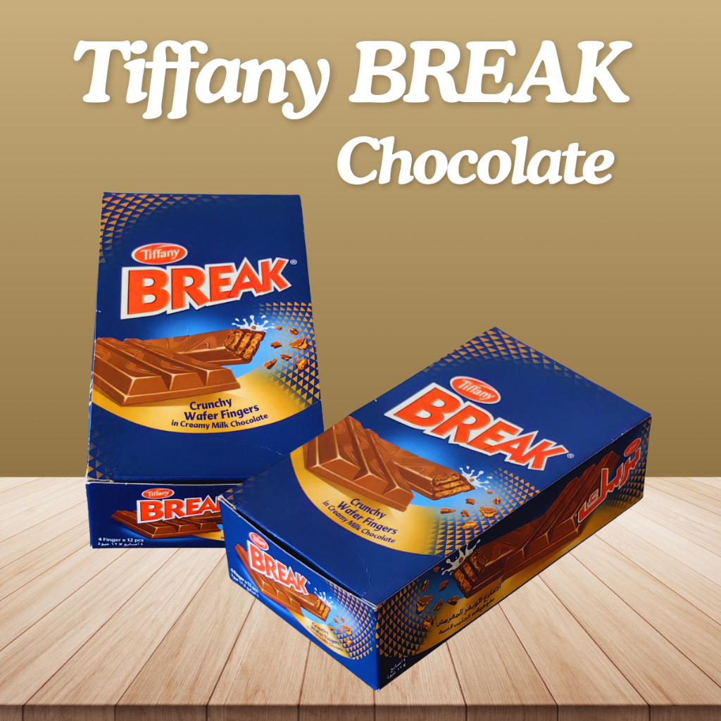 Break Tiffany Chocolate Raya/ Crunchy Wafer Raya/Snack Raya Gift / Net ...