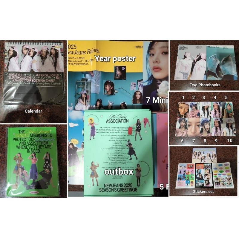 (Ready Stock loose items) NewJeans 2025 Season's Greetings Fairy Association Photocard PC Minji ...