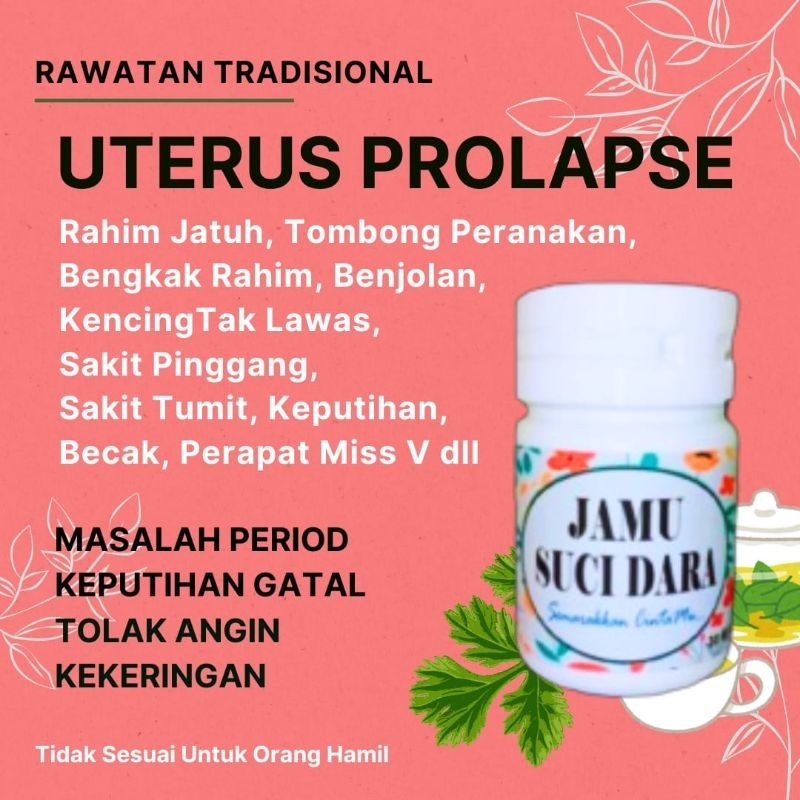 Lift the uterus, [ Back Pain, Uterine Prolapse] Naikkan Peranakan ...