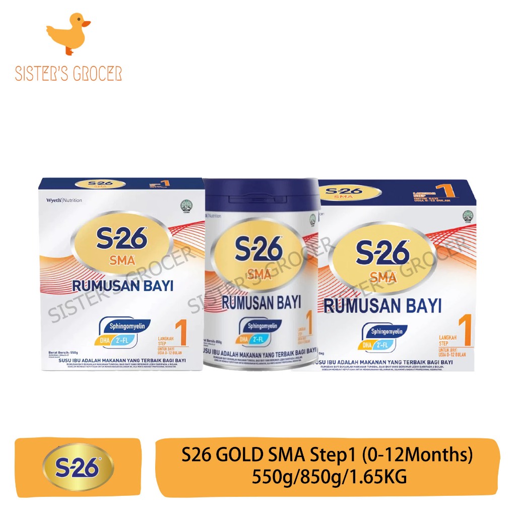 S-26 SMA Step 1 550g/850g/1.65kg (NEW PACKING) | Shopee Malaysia