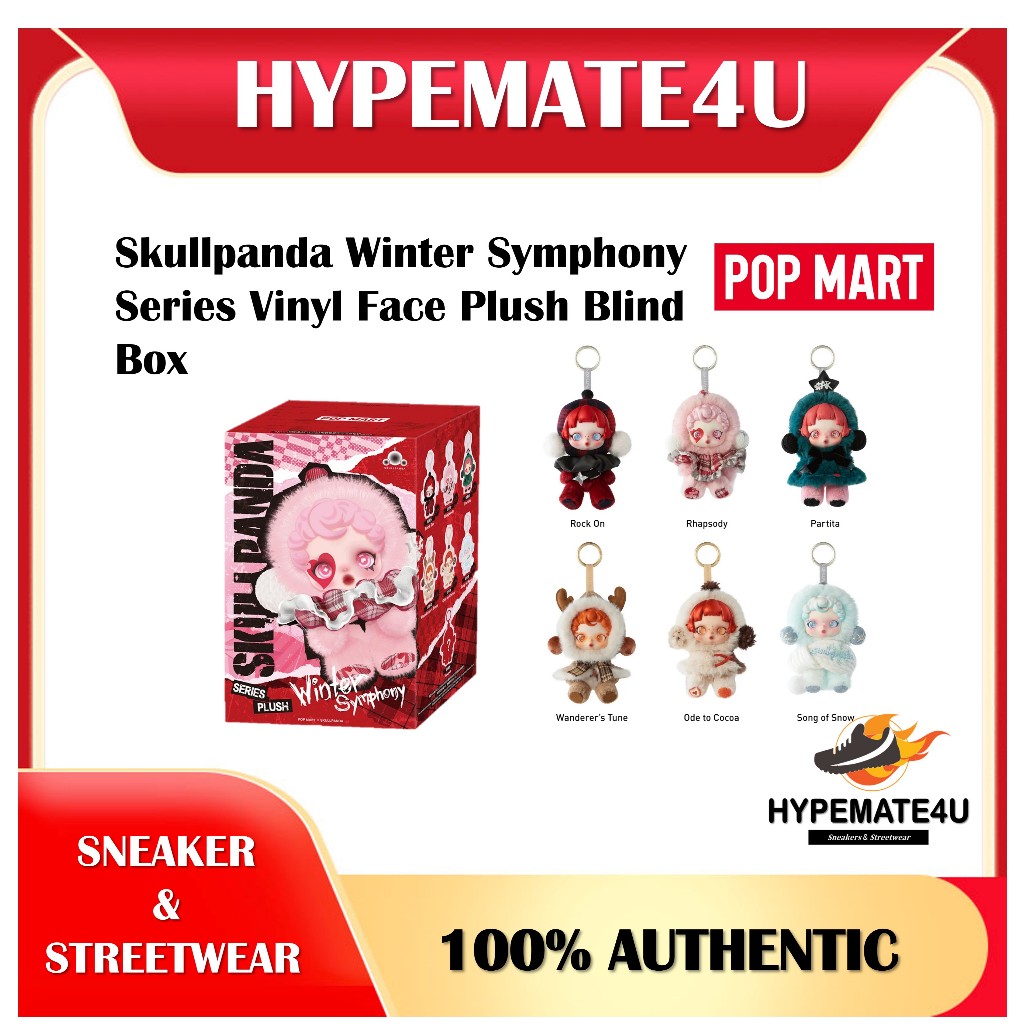 [Ready Stock] Pop Mart Skullpanda Winter Symphony Series Vinyl Face ...