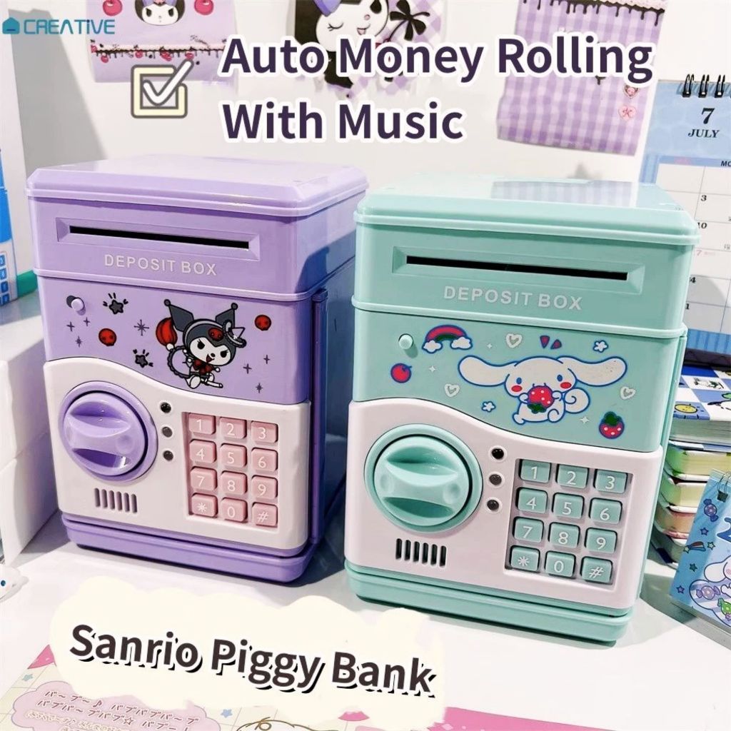Sanrio Kuromi Doraemon Big Bank ATM Password Multifunction Portable ...