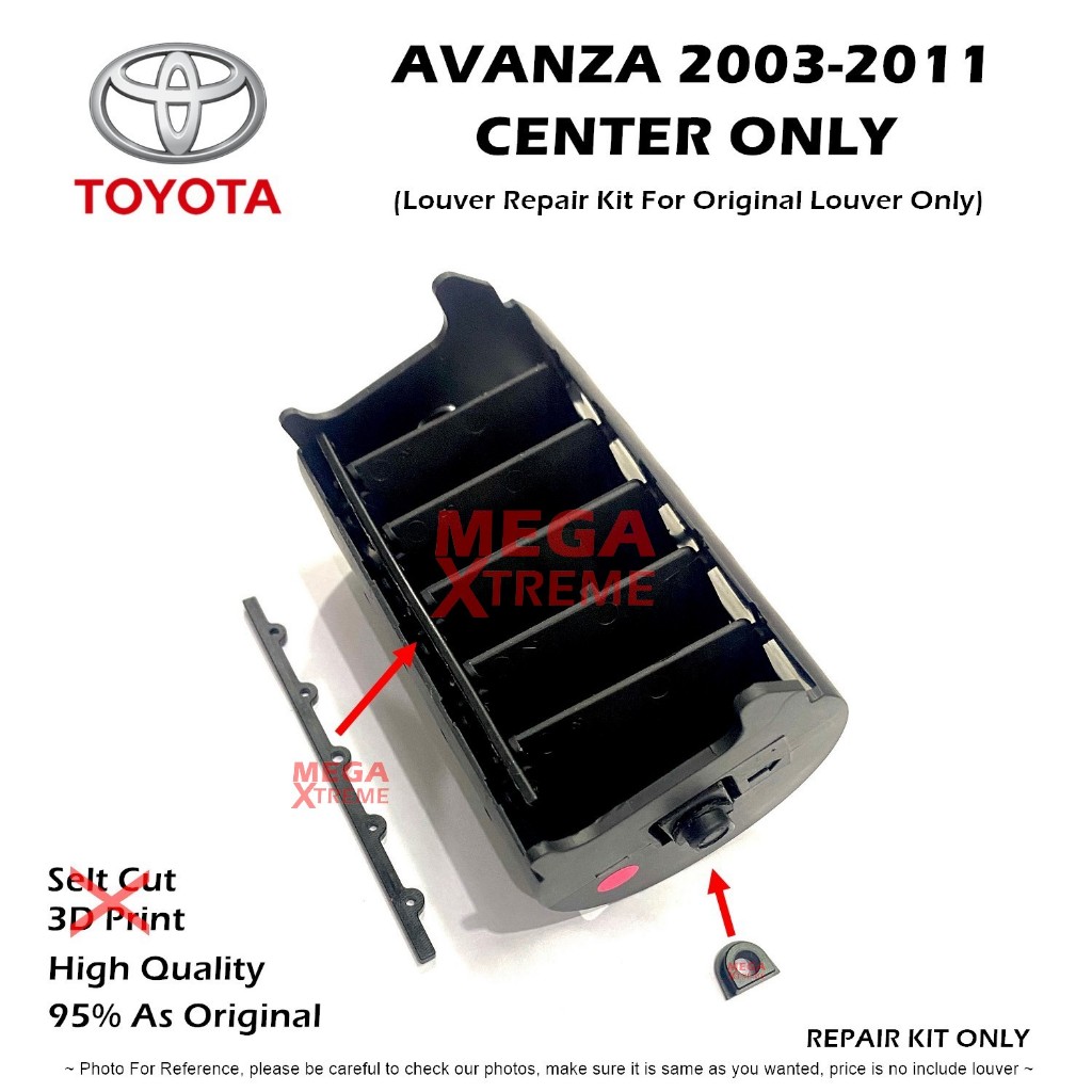 Toyota Avanza 2003-2011 (Front - Center Only) Air Cond Vent Louver ...