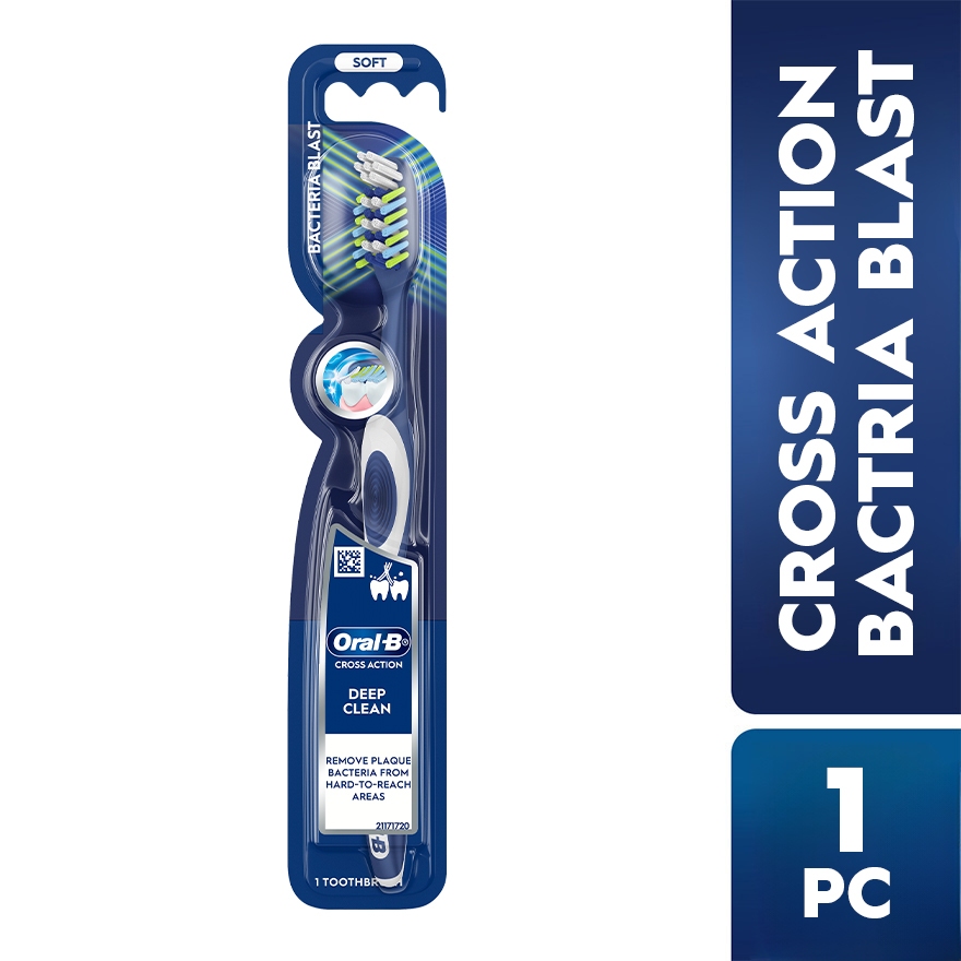 Oral-B Cross Action Bacteria Blast Toothbrush 1 Count | Shopee Malaysia