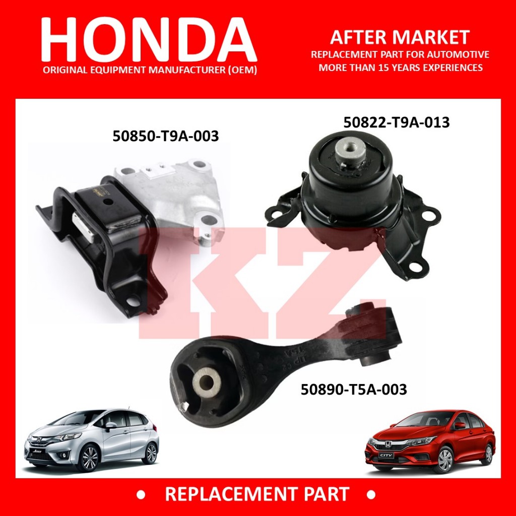 HONDA JAZZ T5A, HONDA CITY T9A GM6 2014-2019- ENGINE MOUNTING 3PCS ...