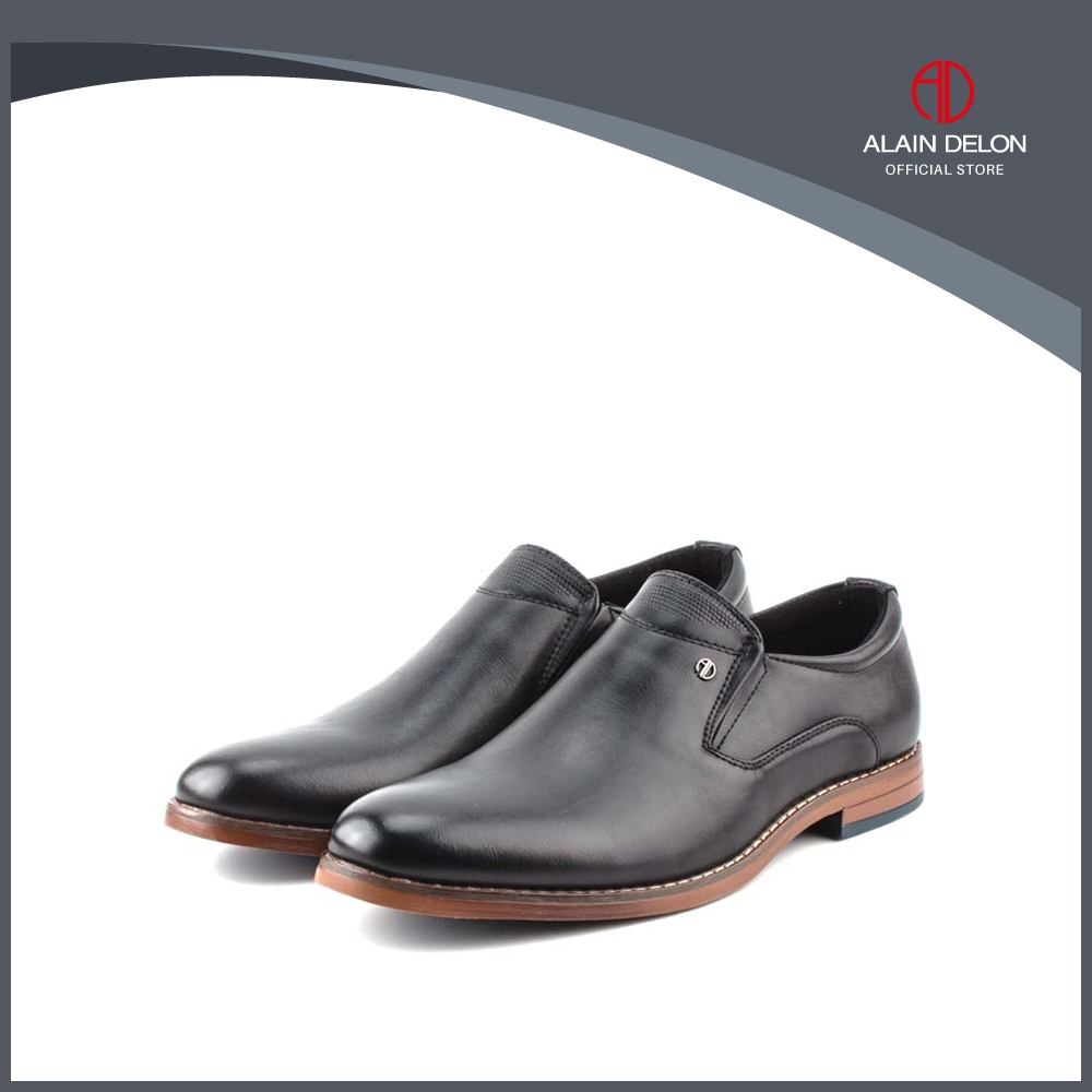 ALAIN DELON Men's Business Shoes -PU Leather-202304-BE1-1P-BLACK ...