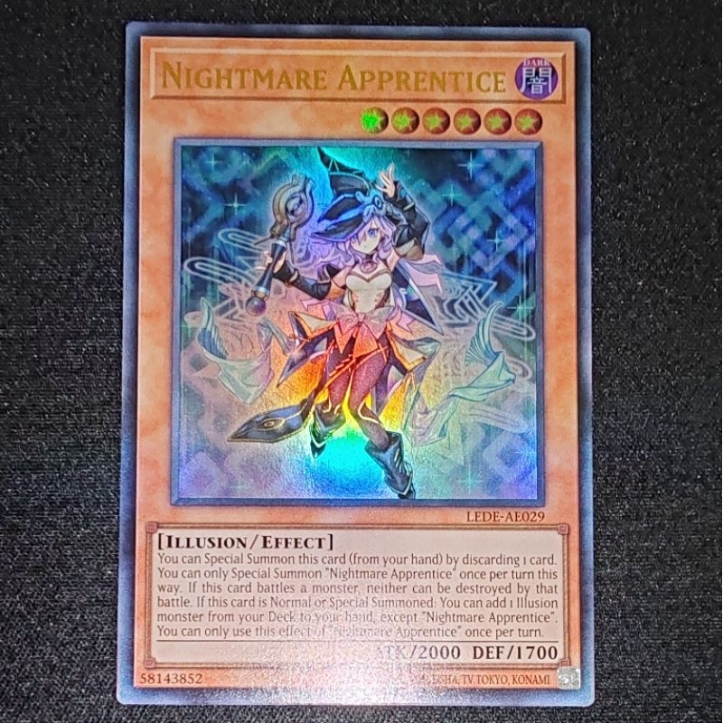 YUGIOH LEDE-AE029 Nightmare Apprentice[UR/SER] | Shopee Malaysia