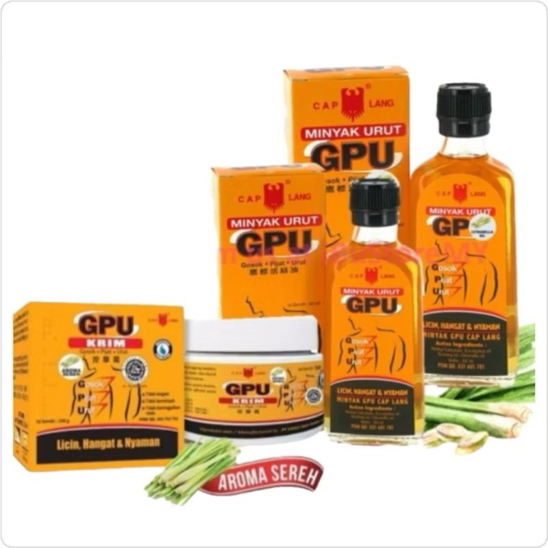 MINYAK URUT GPU CAP LANG 30ML/60ML/100ML ORIGINAL ( READY STOCK ...