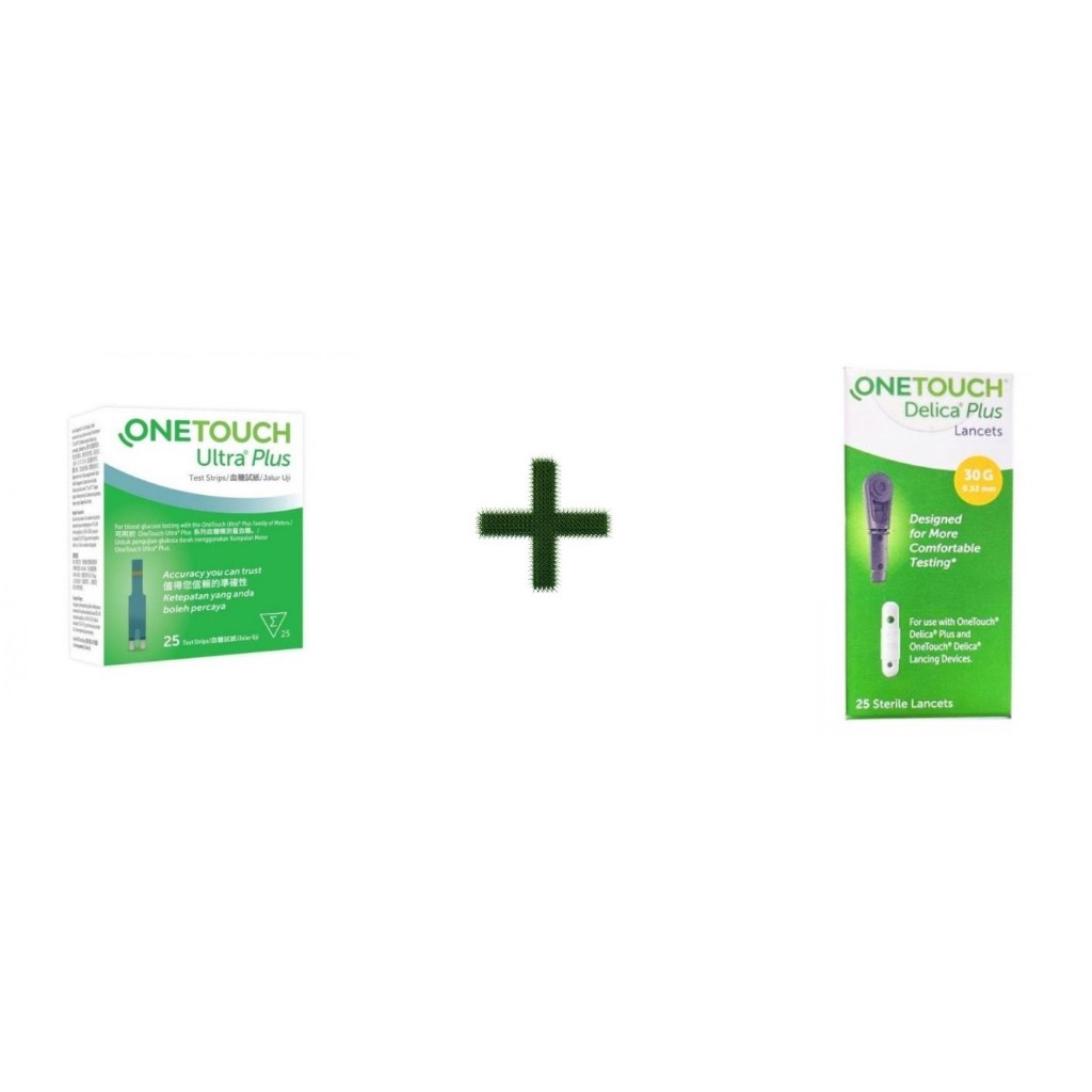 ONE TOUCH ULTRA PLUS GLUCOSE TEST STRIP + DELICA LANCET | Shopee Malaysia