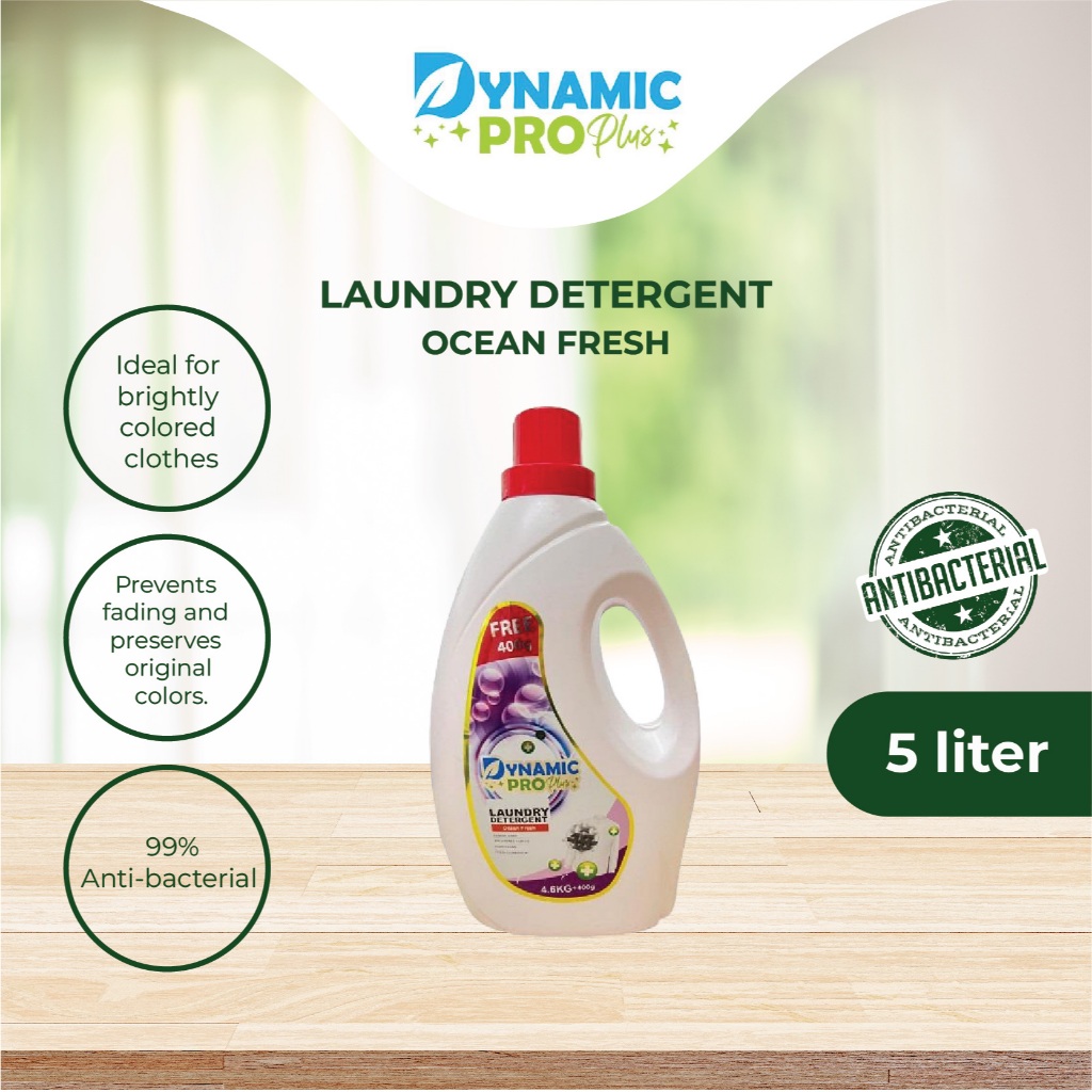 Laundry Detergent Anti-bacterial Liquid Ocean Fresh 5 Liters | Shopee ...
