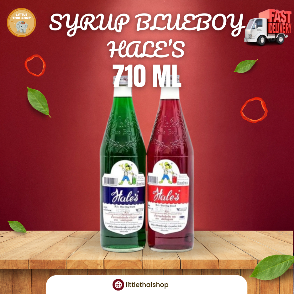 HALE's Blueboy Syrup Thailand Sirap Perisa Red Sala dan Green Soda (710 ...