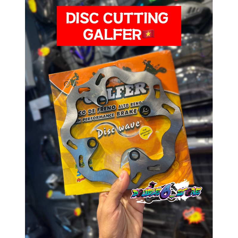 Disc Cutting Galfer Yamaha LC135 LC V8 Lagenda 220mm Disc Plate Piring ...
