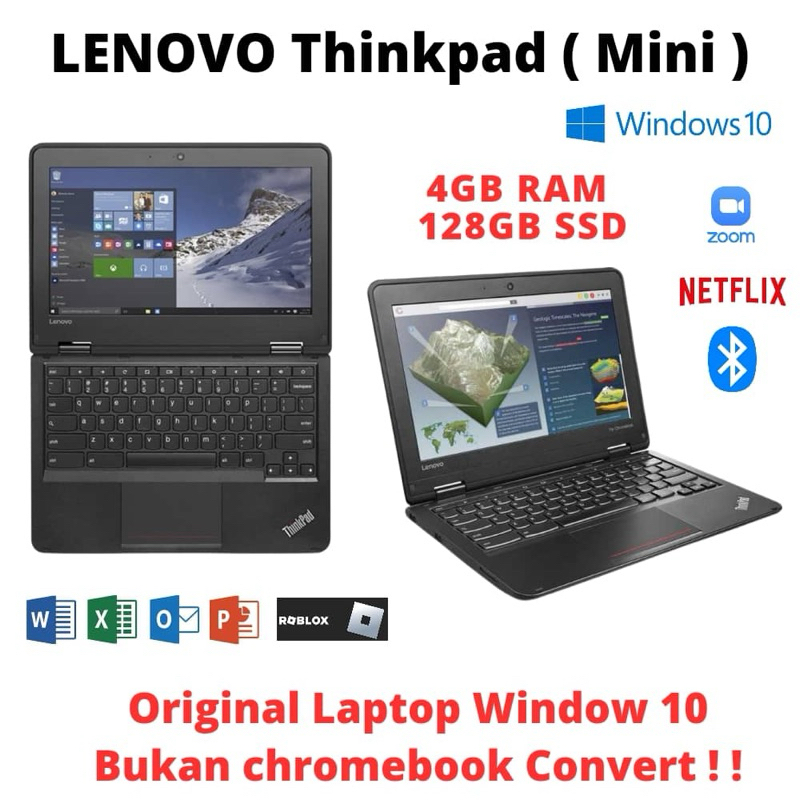 LENOVO THINKPAD 11e MINI LAPTOP 11.6inch /WINDOW 10 PRO /8GB RAM /256GB ...