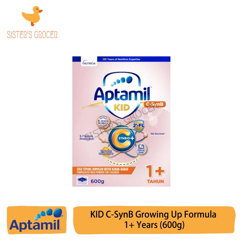 Aptamil KID C-SynB Growing Up Formula 1+ Years (600g) | Shopee Malaysia