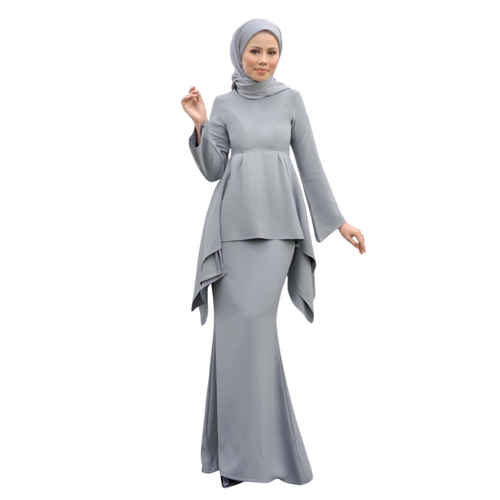 Amara Kurung - Silver By Zefiks | Shopee Malaysia