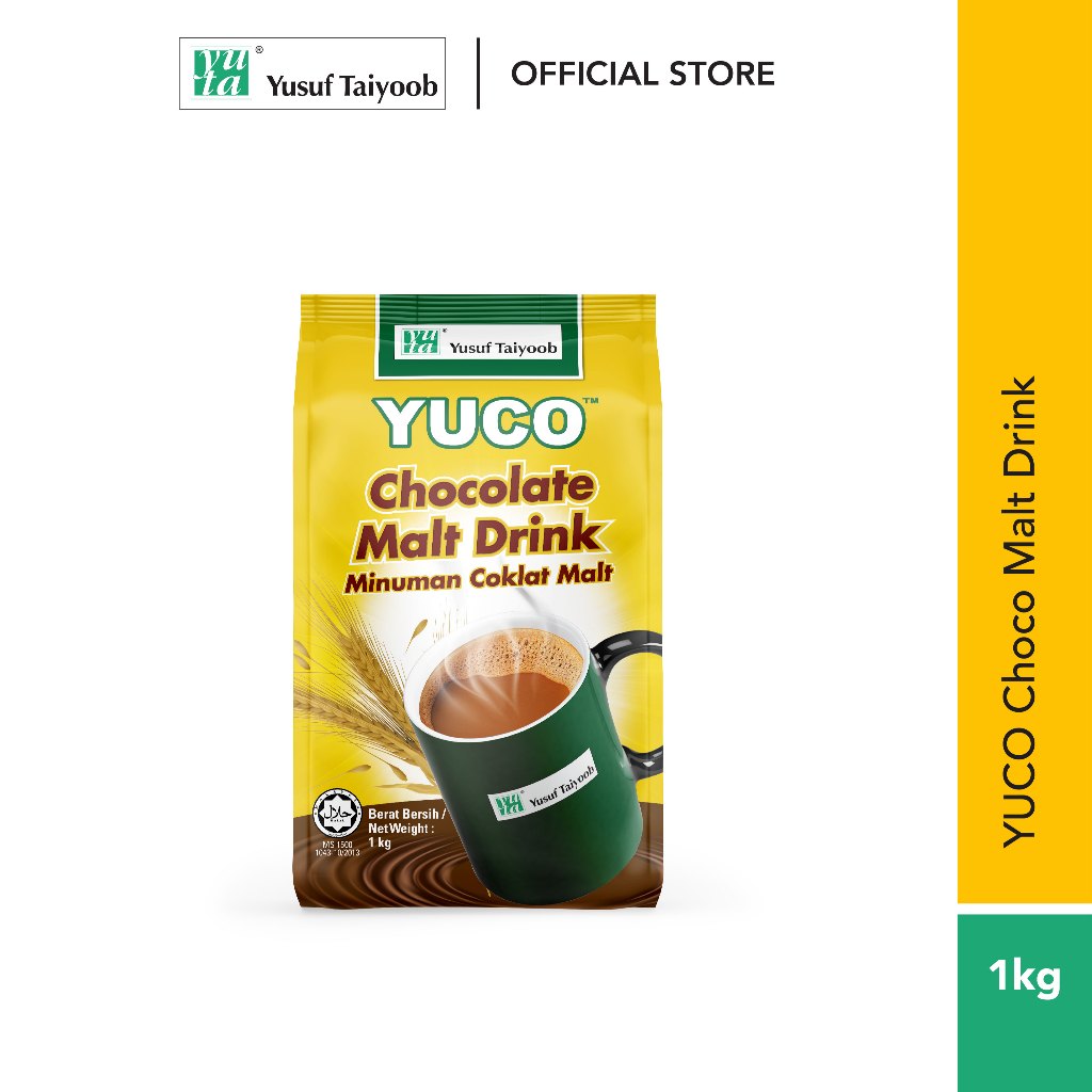 Yusuf Taiyoob Combo C Yuco Chocolate Malt Drink 12 pekX1kg (1 carton ...