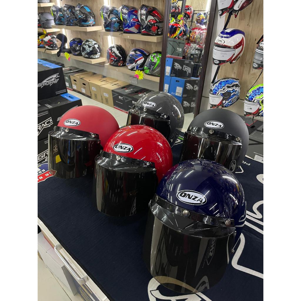 HELMET ONZA - S1 WITH TINTED VISOR (SIRIM APPROVED) | Shopee Malaysia