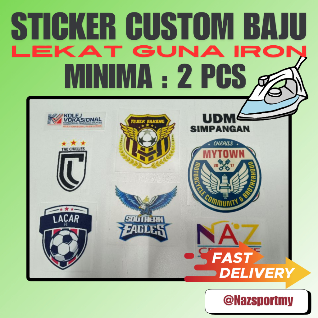 Sticker Custom Iron Stiker Stickers Logo Tshirt Patches For Clothes ...