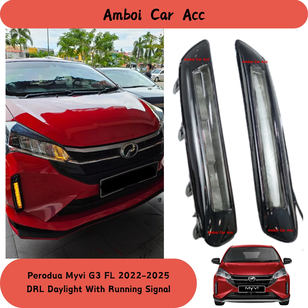 Perodua Myvi Facelift G3 2022 2023 2024 DayLight DRL | Shopee Malaysia