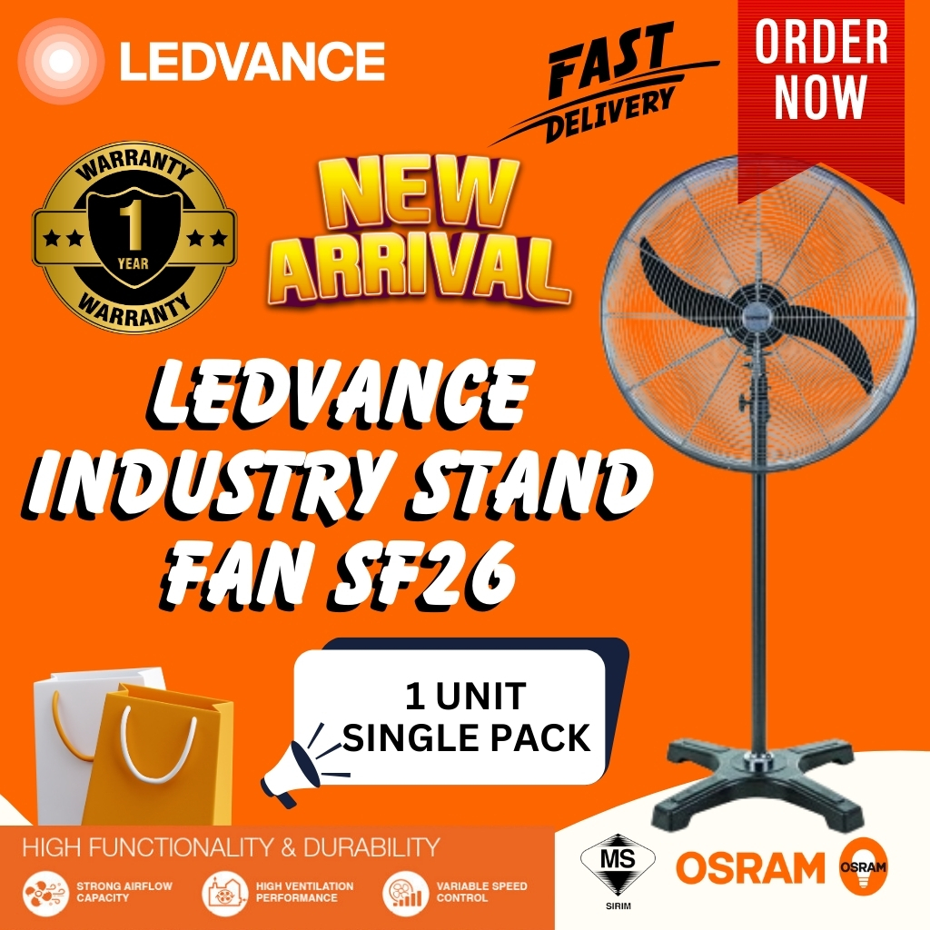 LEDVANCE INDUSTRY STAND FAN 26INCI LVD-DIF-S26C (SINGLE PACK) | Shopee ...