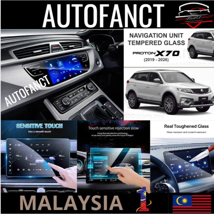 PROTON X70 TEMPERED GLASS PROTECTOR TOUCH SCREEN HEAD UNIT METER ...