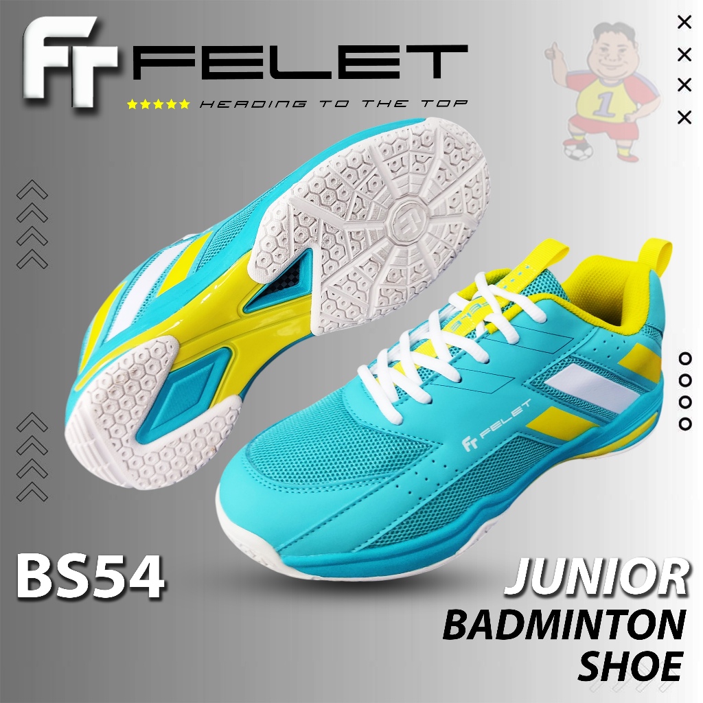 Felet Original Junior Badminton Shoes Kasut Badminton BS54 | Shopee Malaysia