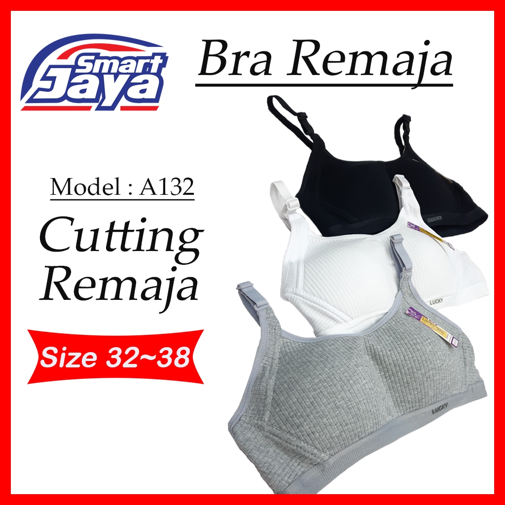 Bra Remaja Hitam/Putih/Kelabu/A132(#-Ready Stock-#) | Shopee Malaysia