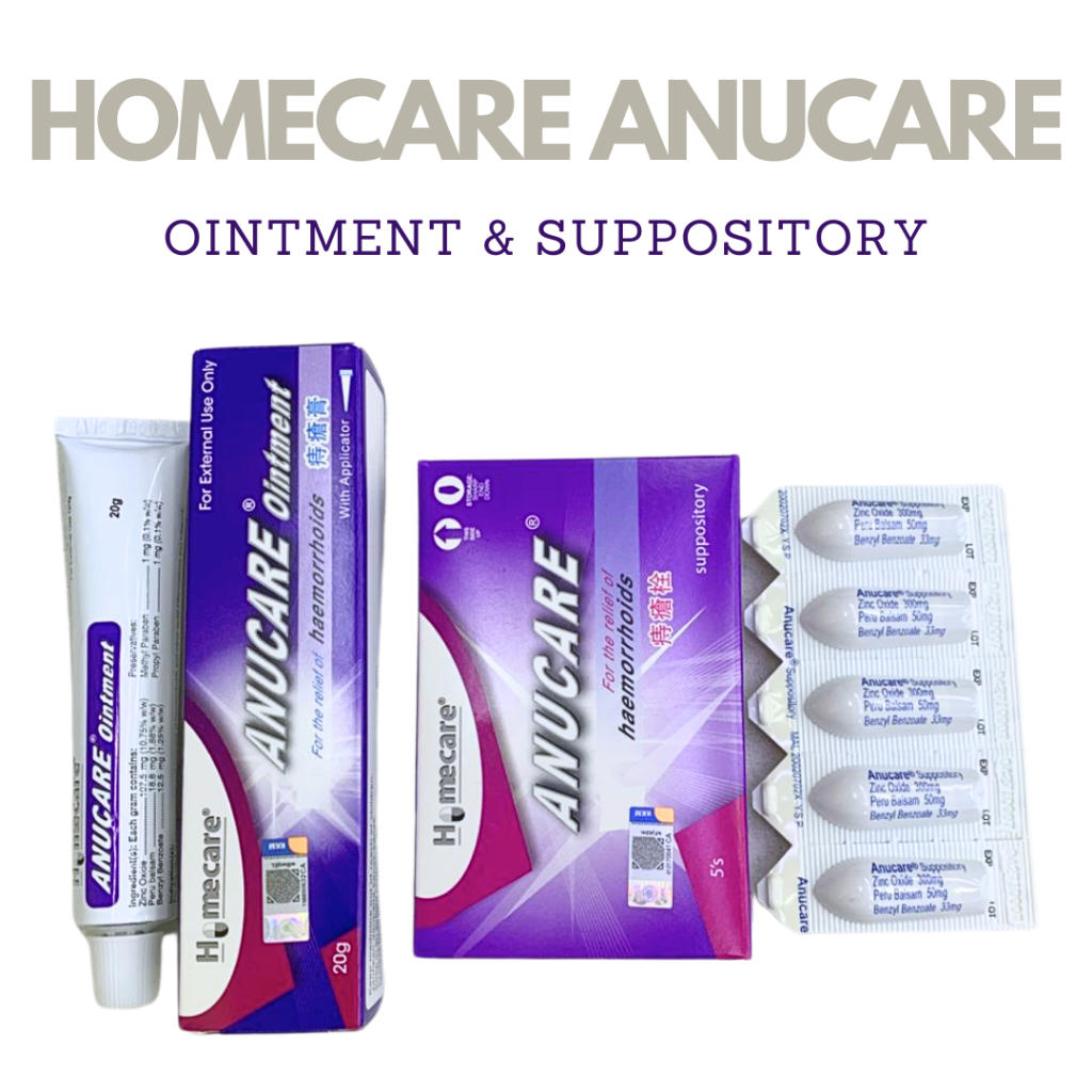 HOMECARE Anucare (For the relief of haemorrhoids) Ointment/Suppository ...