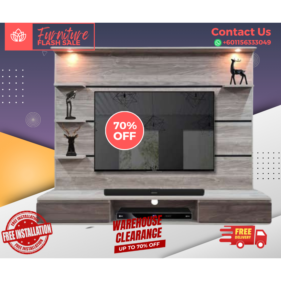 TV Cabinet 6 Feet/ Free Installation/ Modern Tv Cabinet/ Trendy TV ...