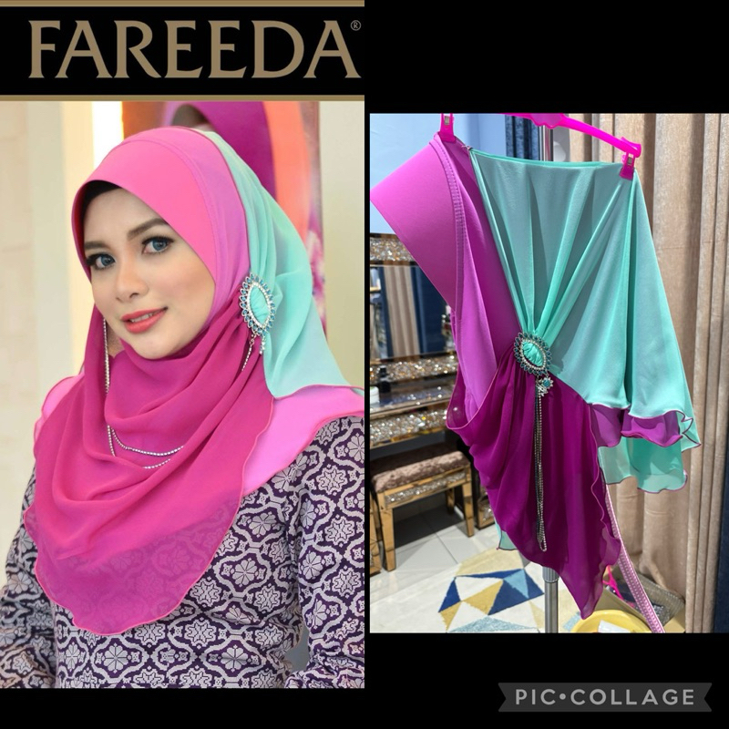 TUDUNG FAREEDA NOURSARA RANTAI(HARD AWNING) | Shopee Malaysia
