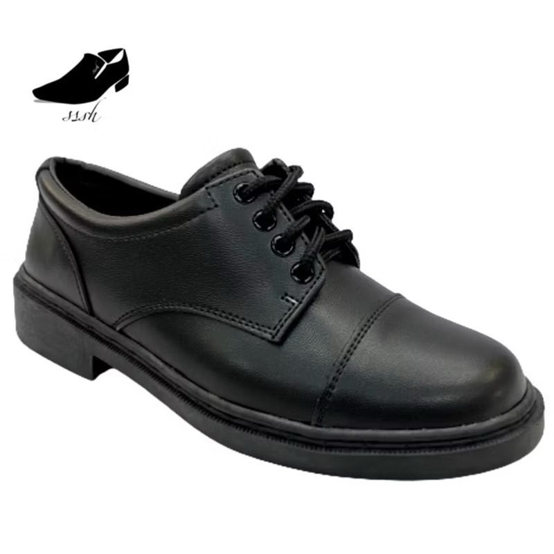 PKasut Potong POLIS Kasut Formal Seragam Kadet Hitam PU Kulit | Black ...