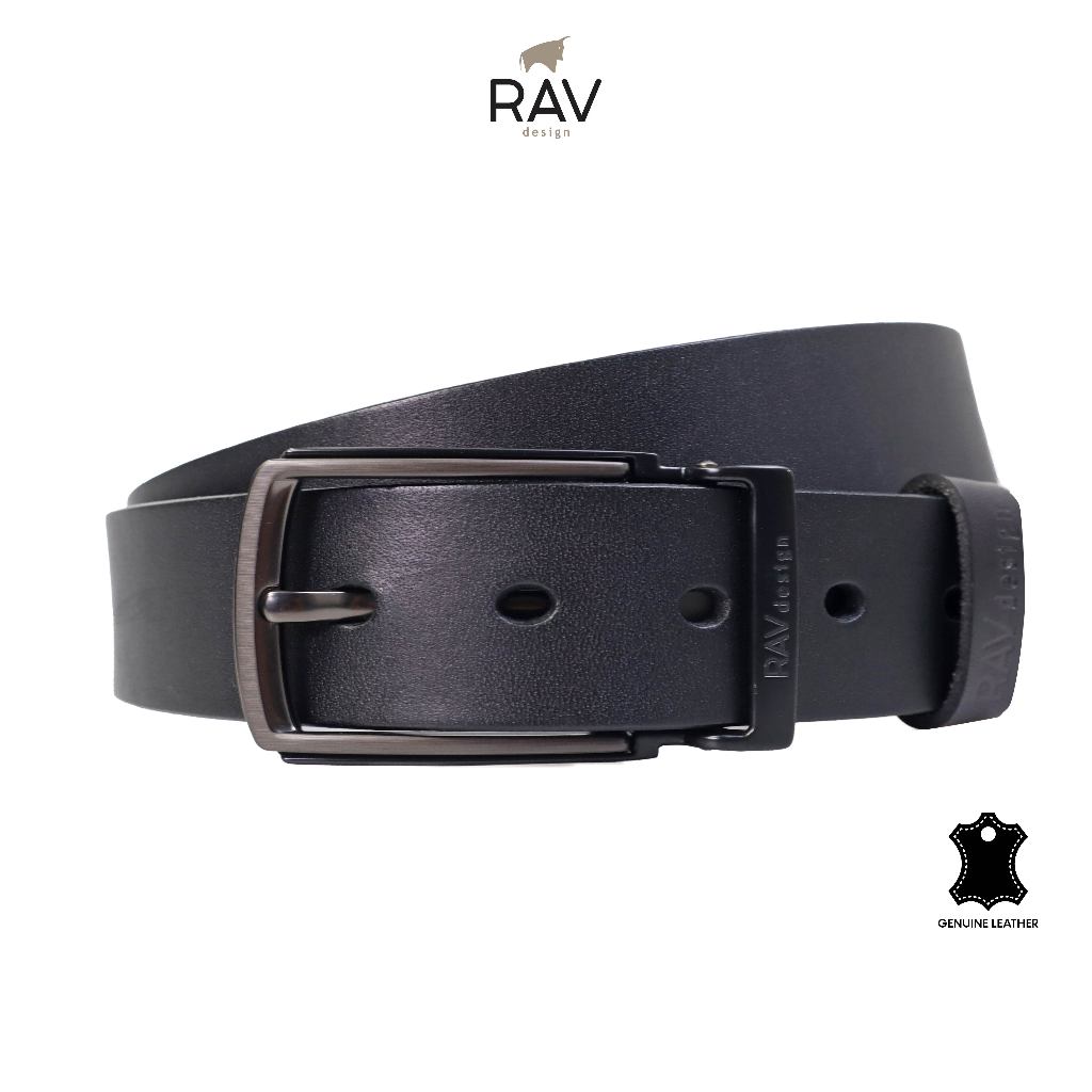 RAV DESIGN Men's Genuine Leather 35MM Pin Buckle Belt RVB714-G2-41390 ...