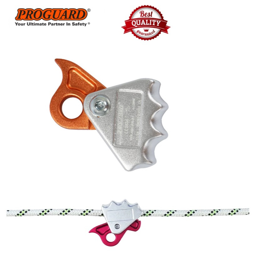 12 mm Aluminium Alloy Safety Rope Grab c/w 1 Piece Carabiner Fall ...