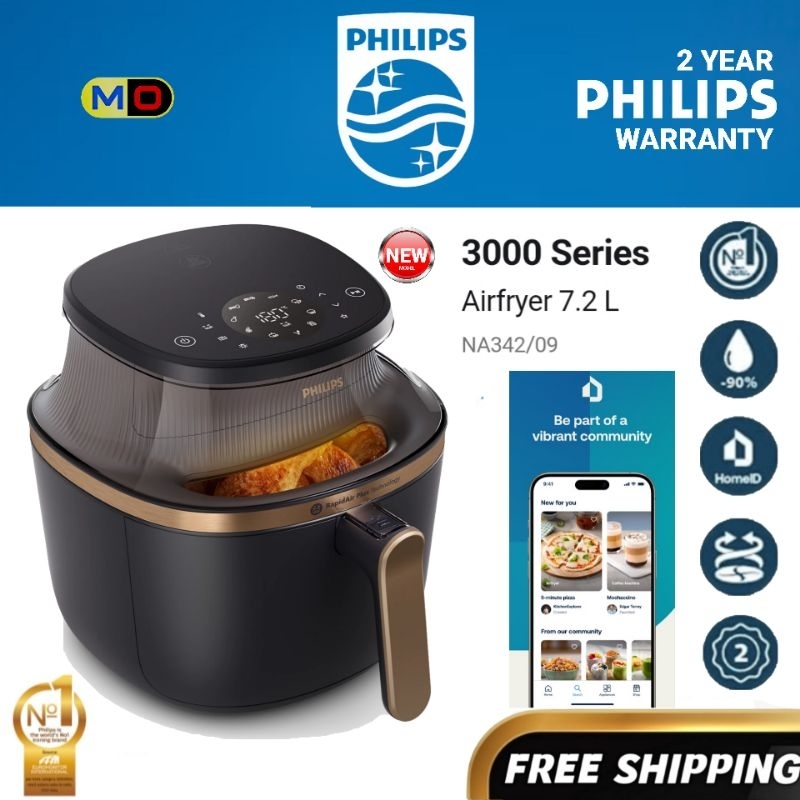 [ NEW ] Philips 7.2L 3000 Series Digital Airfryer NA342/09 | NA342 ...