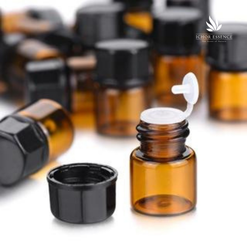 Sample Size Bottle - 1ml/2ml/3ml Amber Thick Glass Bottle (Dripper ...