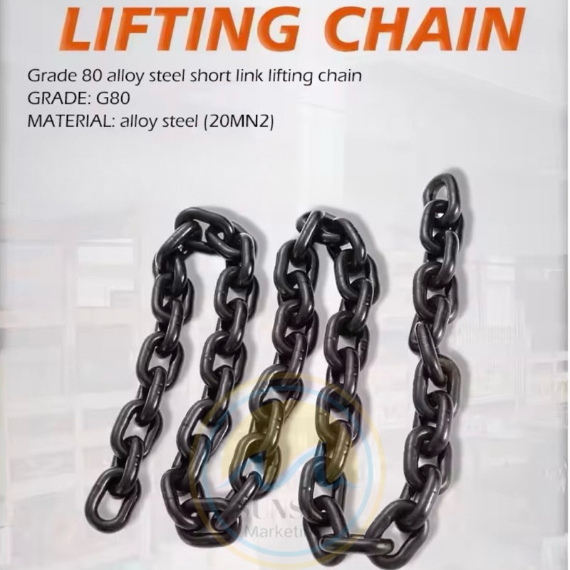 lifting chain 6.0mm Grade 80 ⛓️🔗price per 1 meter ...rantai angkat ...