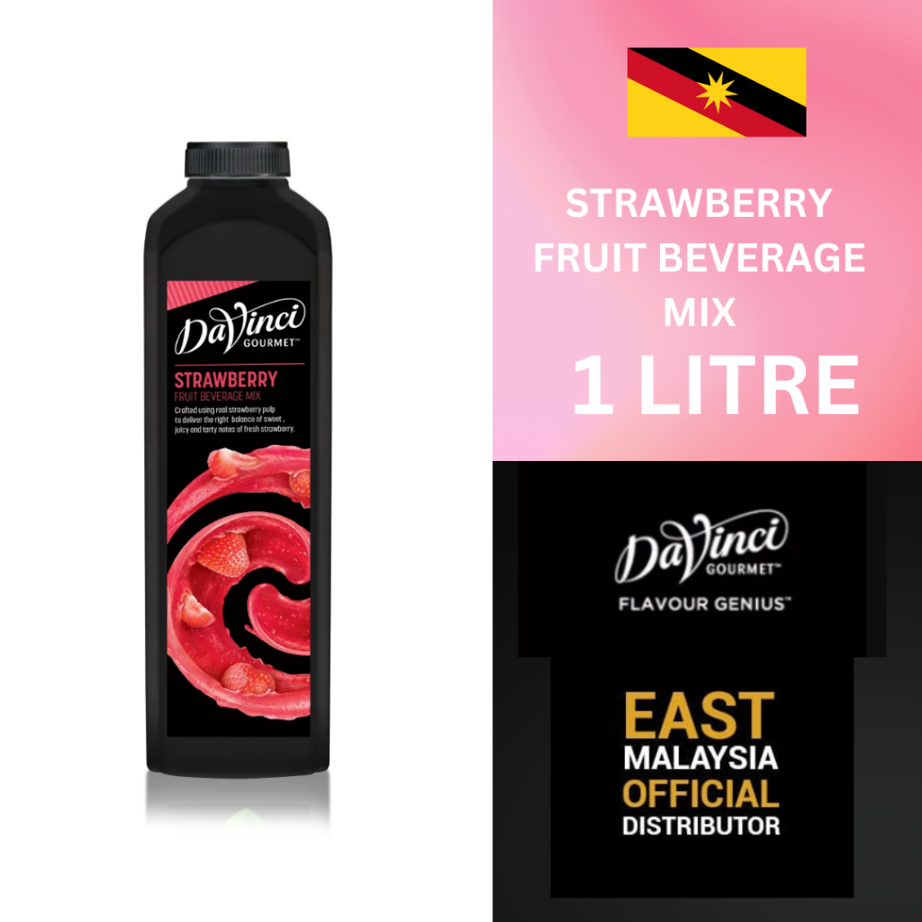 DaVinci Gourmet Strawberry Fruit Beverage Mix (1 Litre) | Sarawak ...