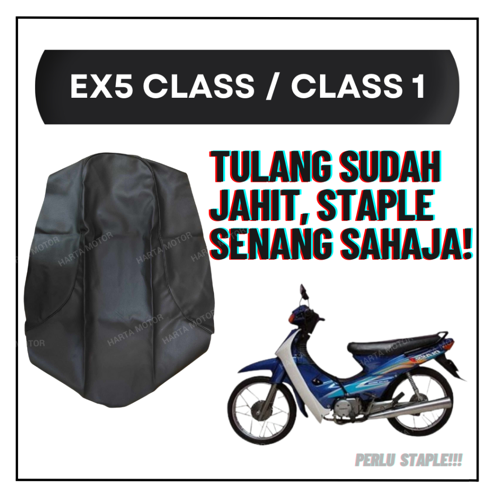 HONDA SEAT COVER EX5 CLASS / CLASS1 - KAIN SARUNG KUSYEN KULIT LICIN ...