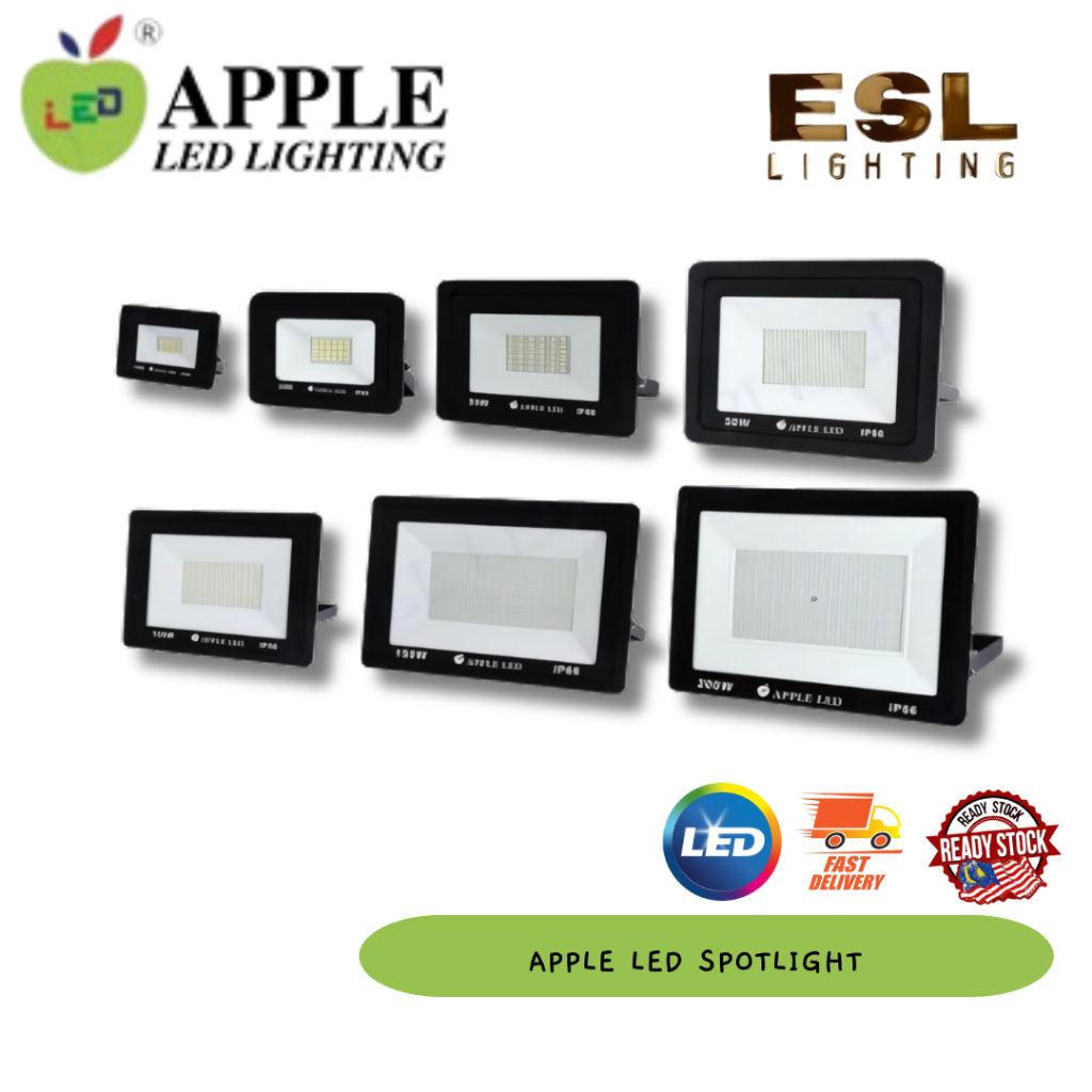ESL LIGHTING APPLE LED Spotlight - 10W/20W/30W/50W/100W | Shopee Malaysia