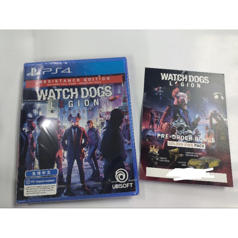 New PS4 Game Watch Dogs Legion Watchdog R3 English 中文版 看门狗：军团 | Shopee ...