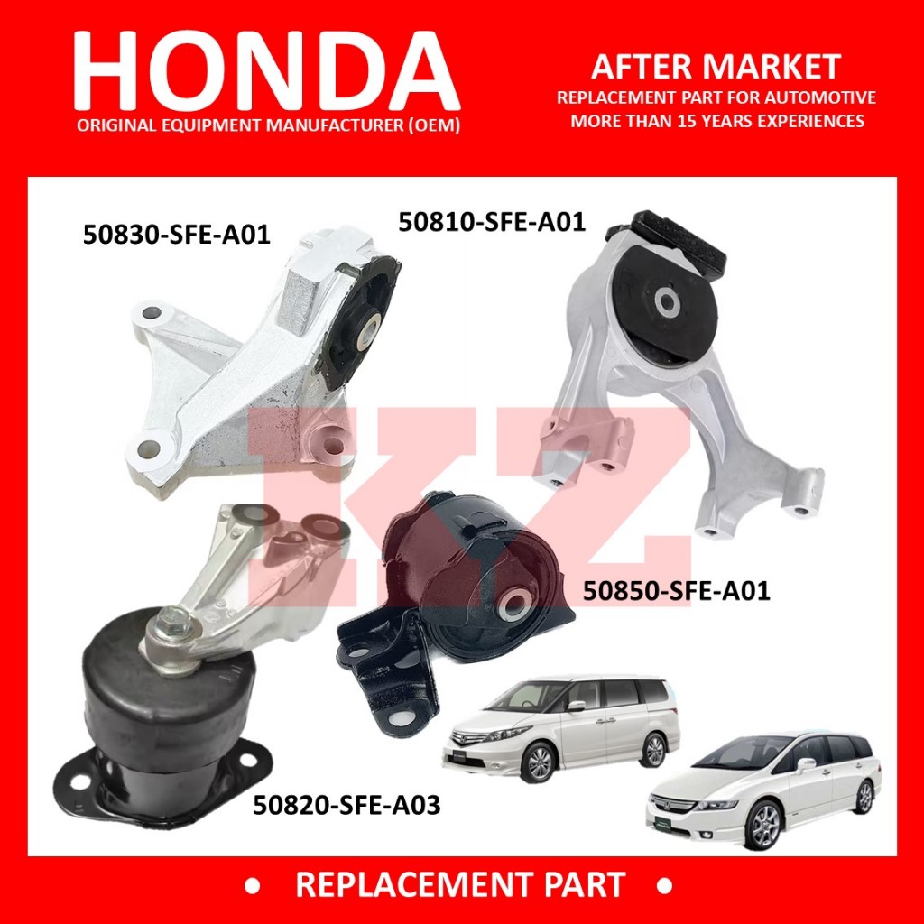 HONDA JAPAN - 1 SET 4PCS - ENGINE MOUNTING KIT - HONDA ODYSSEY 2.4 RB1 ...